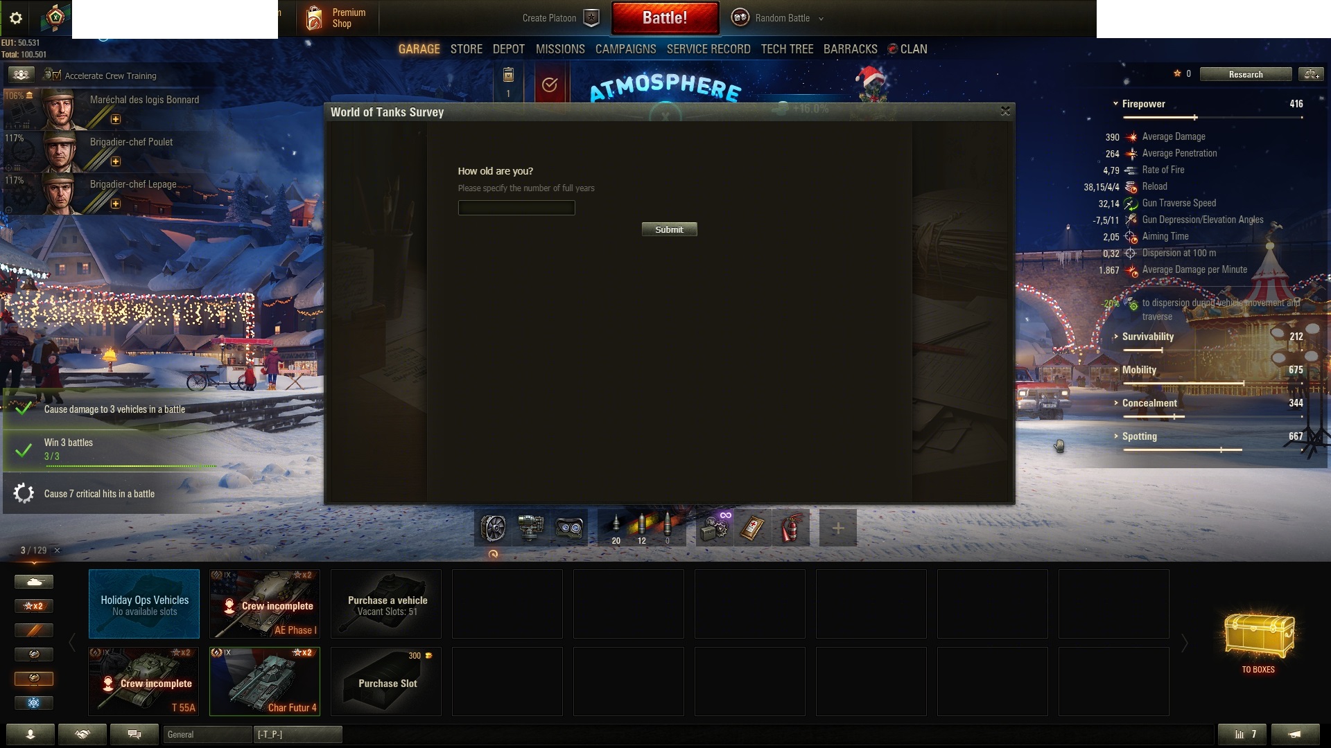 WoT EU Survey - The Armored Patrol