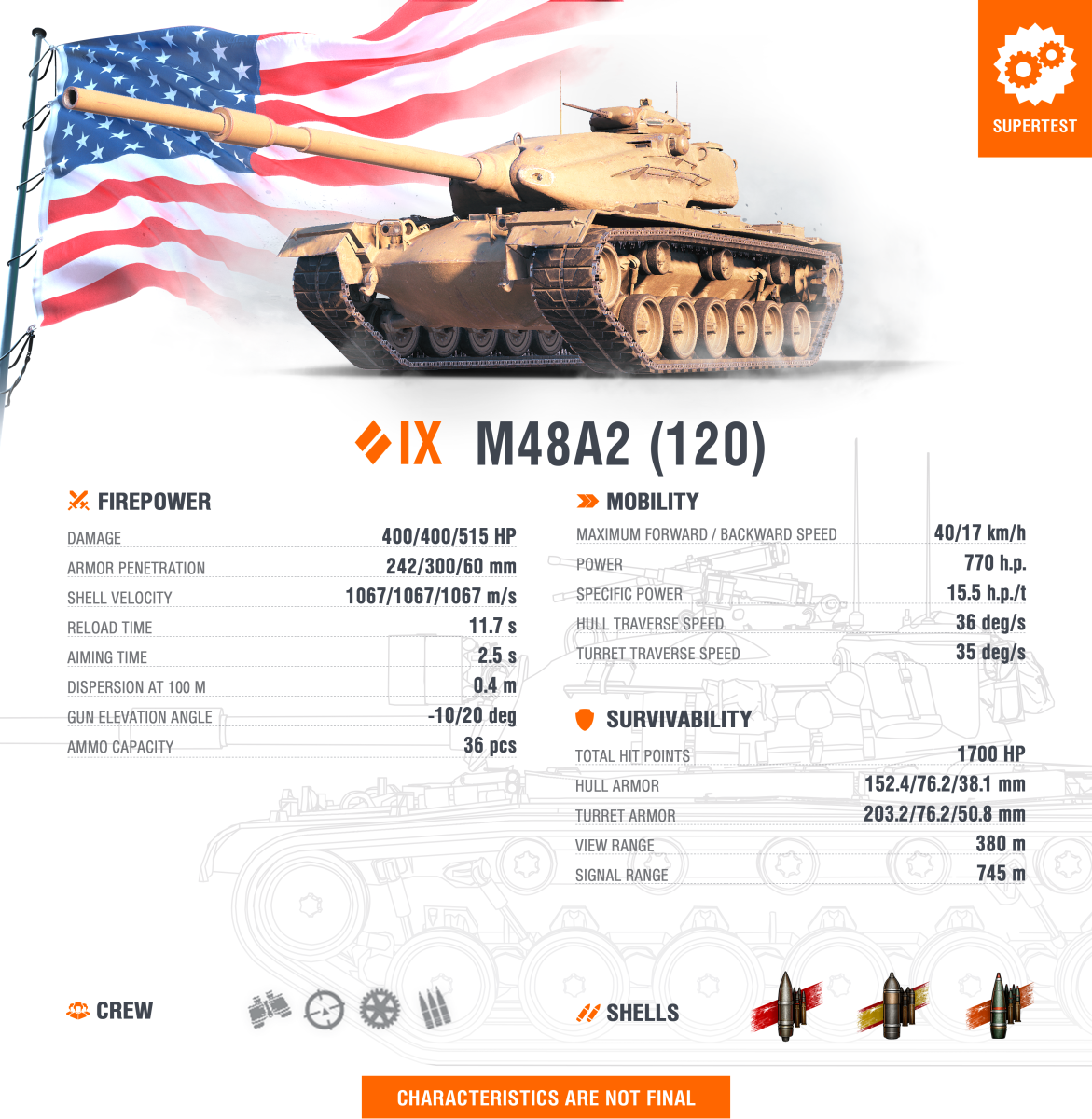 WoT Supertest: M48A2 (120) - The Armored Patrol