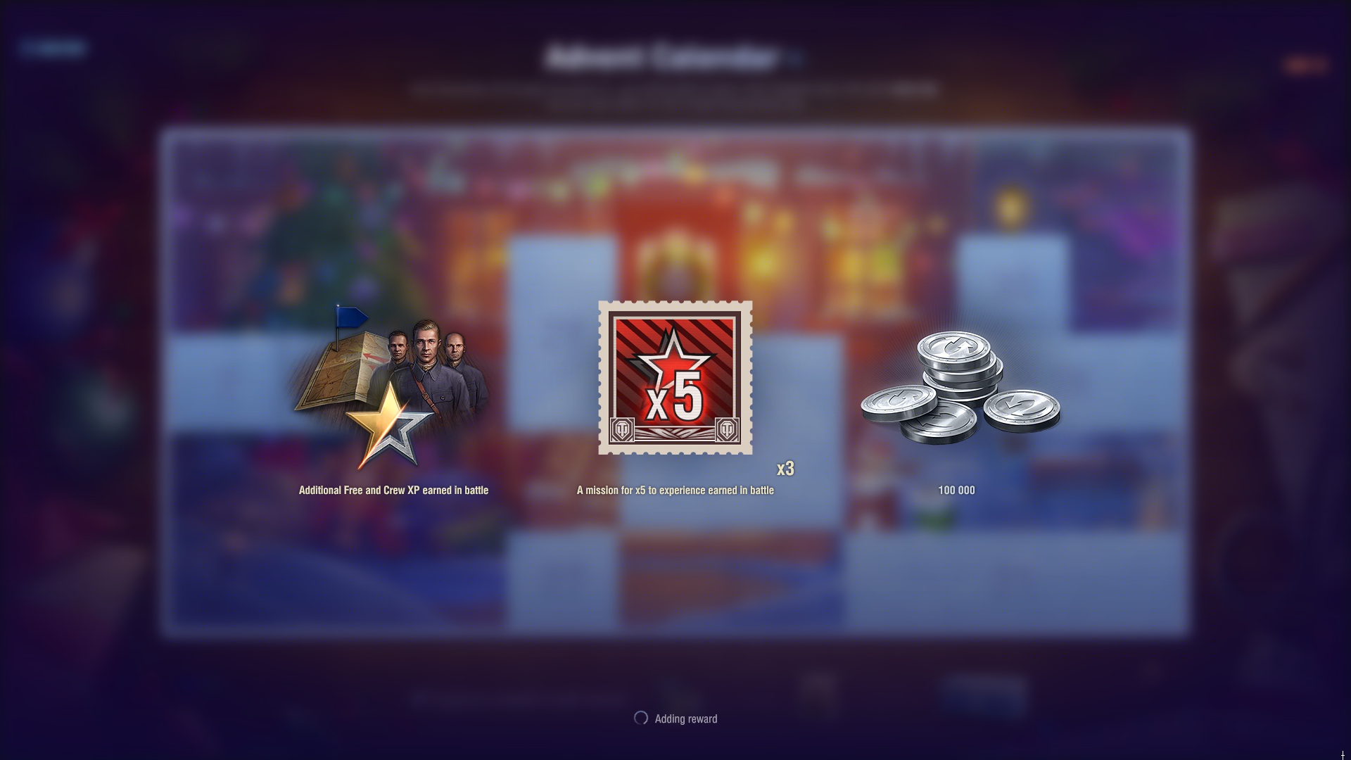 WoT: Day 24 Rewards of the Advent Calendar - The Armored Patrol