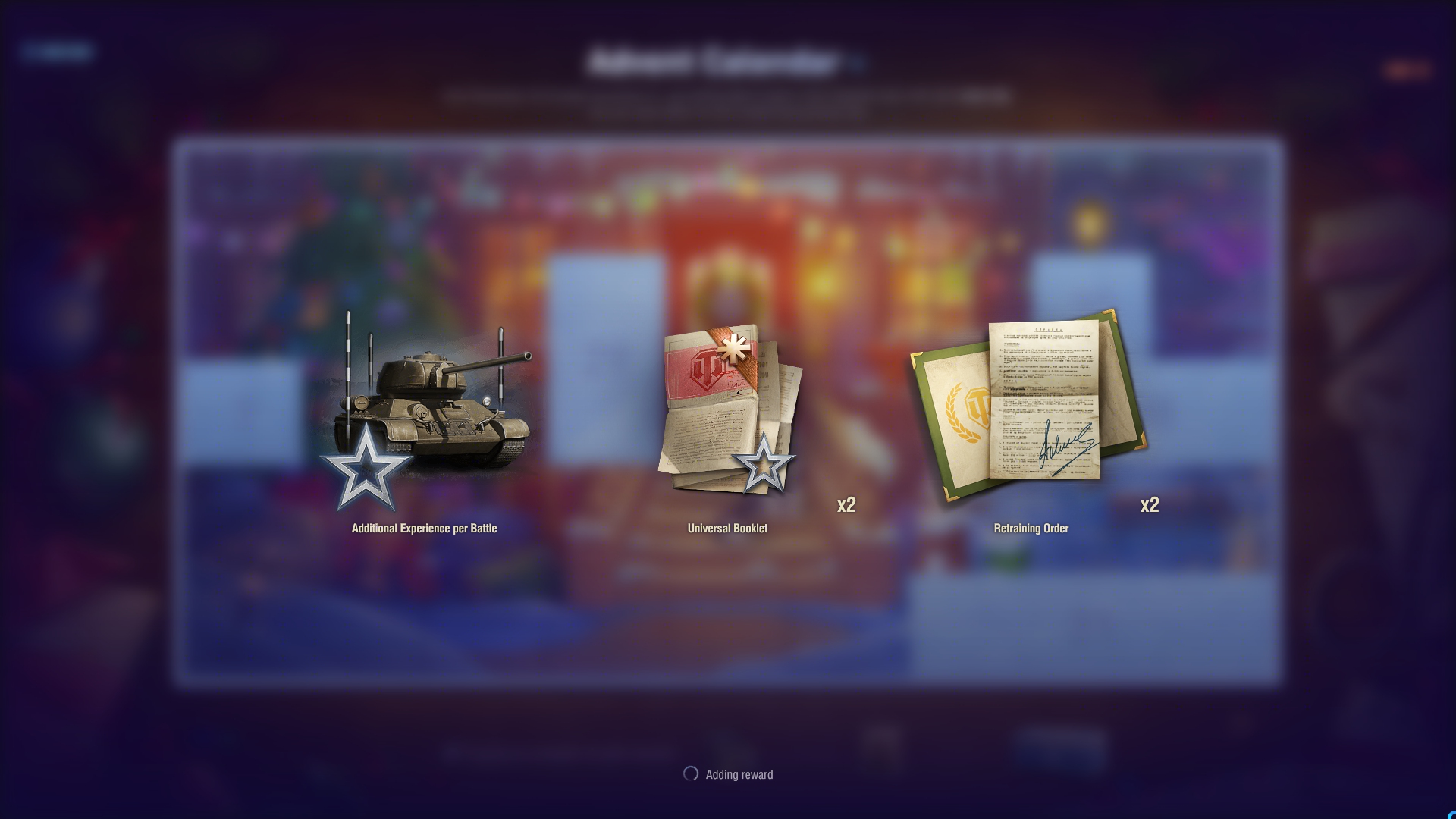 WoT: Day 27 Rewards of the Advent Calendar - The Armored Patrol