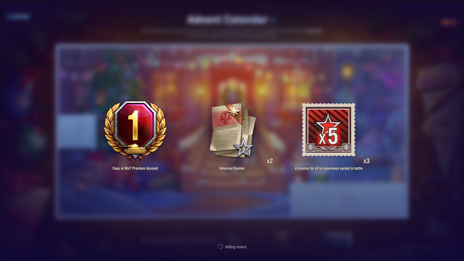 WoT: Day 30 Rewards of the Advent Calendar - The Armored Patrol