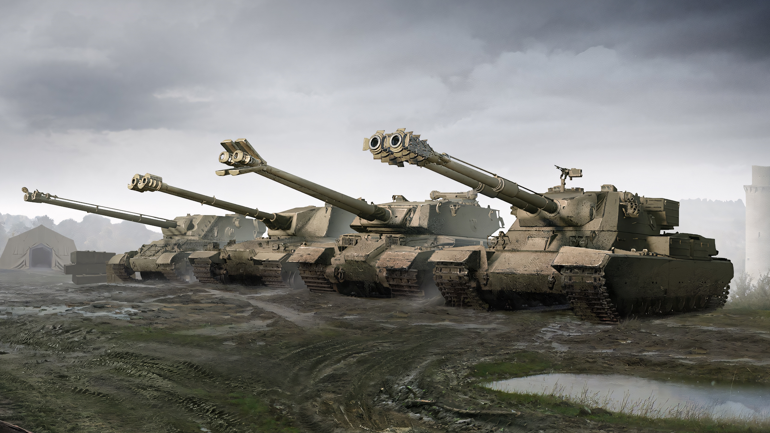 WoT: Changes to Researchable British Twin-Barreled Heavy Tanks Compared ...