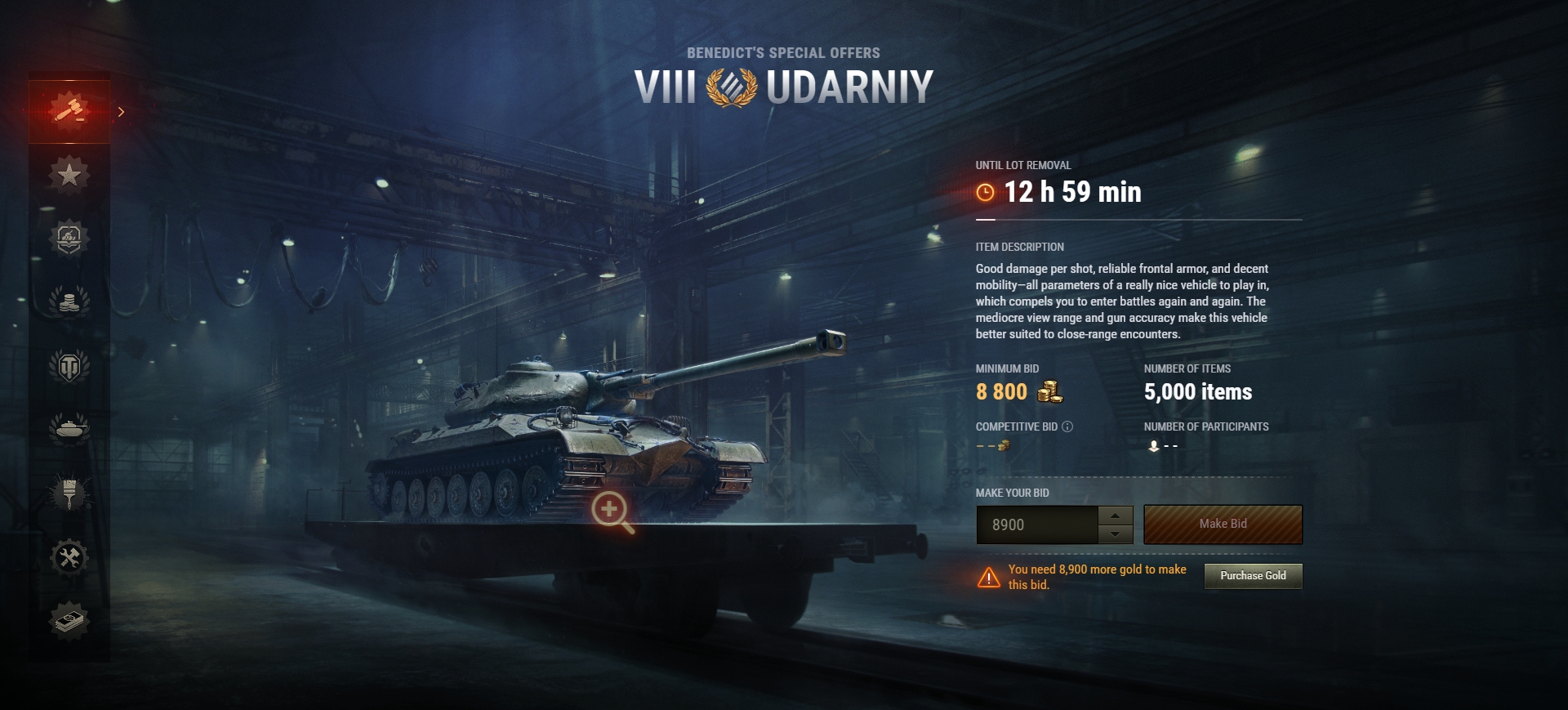WoT NA: Fourth lot of the 2026 Winter Auction – “Udarniy” - The Armored ...