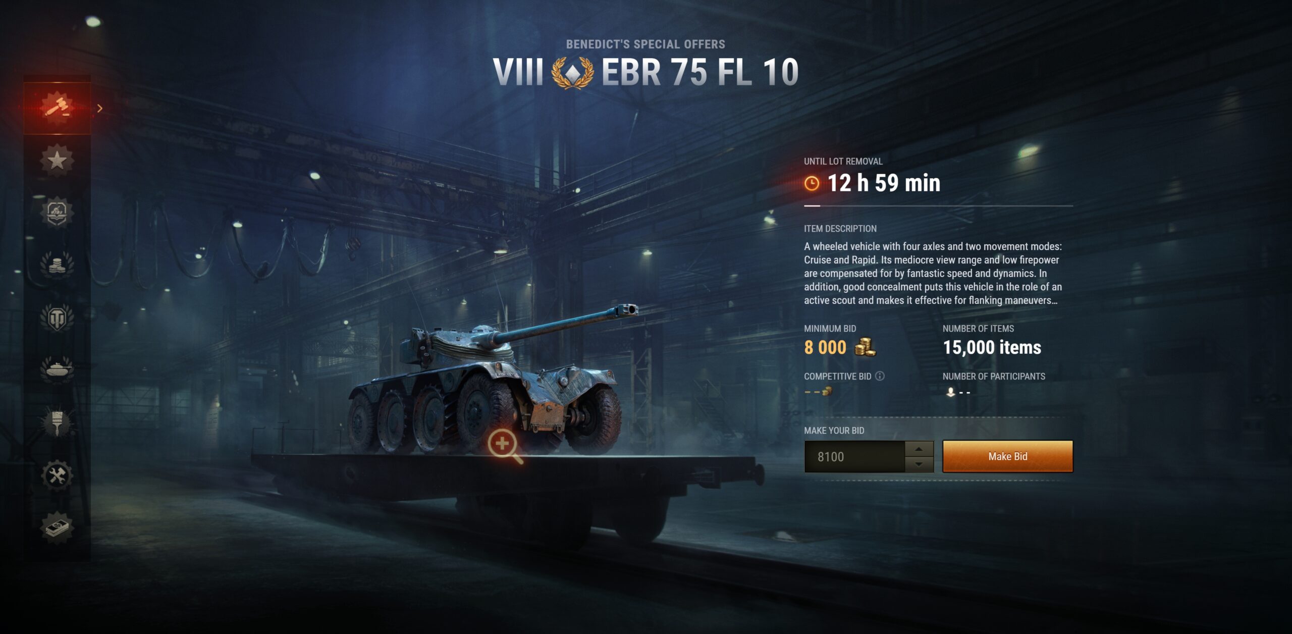 WoT EU: First lot of the 2026 Winter Auction – EBR 75 FL 10 - The ...